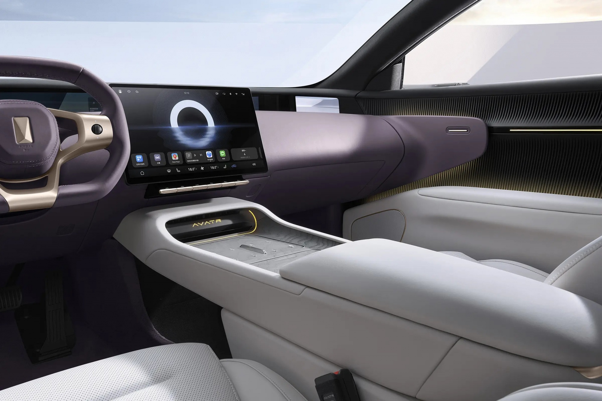 Changan Huawei Avatr 07 EV car with CATL battery