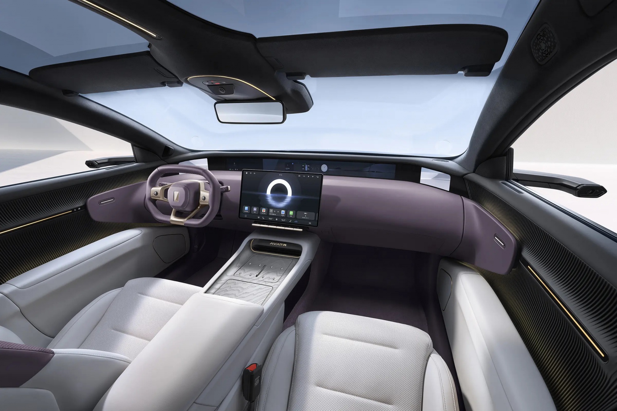 Changan Huawei Avatr 07 EV car with CATL battery